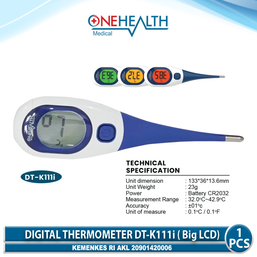 DIGITAL THERMOMETER DT-K111i – OneHealth.id