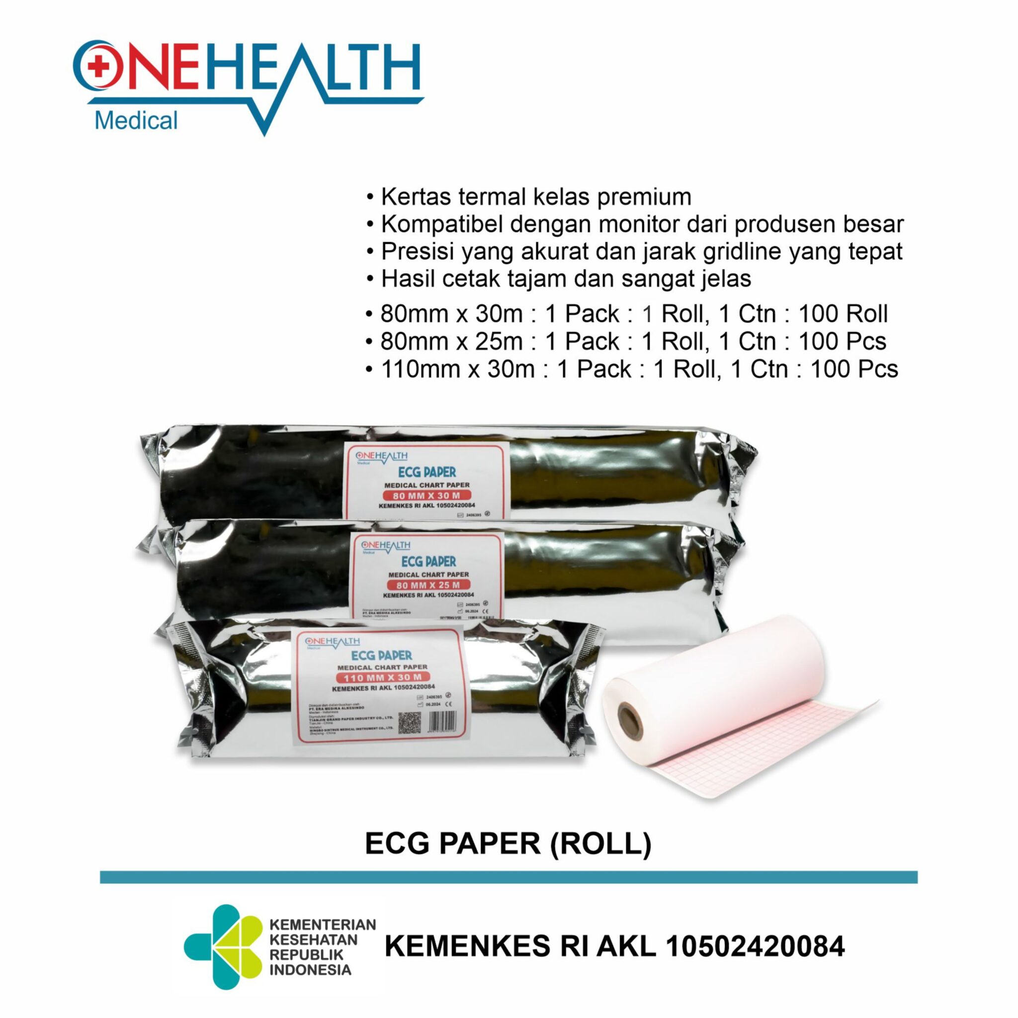 ECG PAPER (ROLL) – OneHealth.id